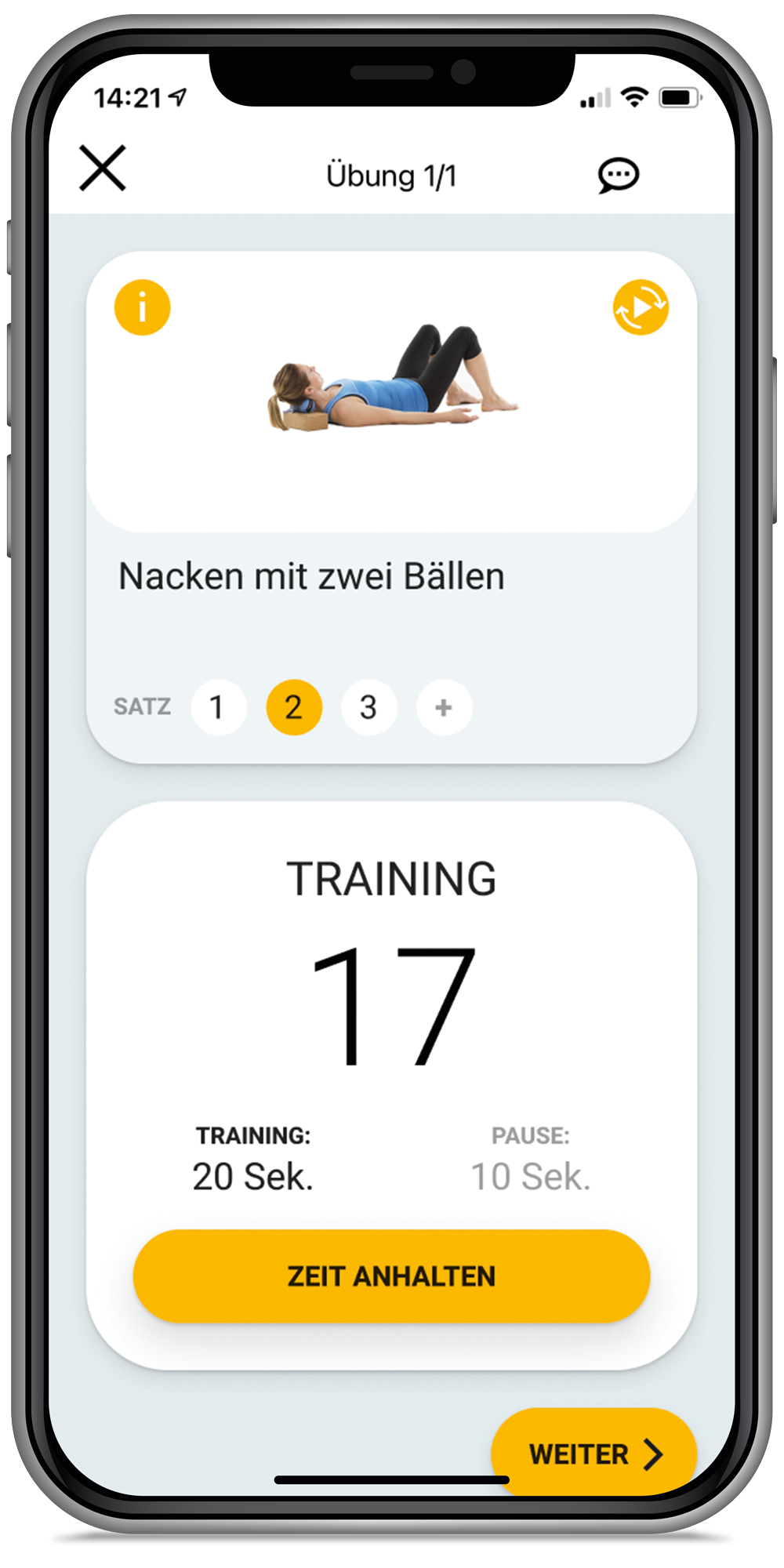 medo.coach App 3.1 Design Relaunch Trainingsbereich - medo.check