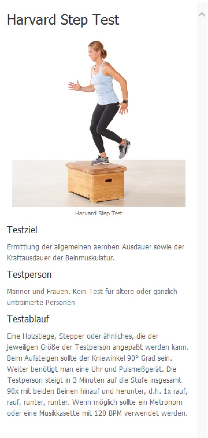 Havard-Step Test | medo.check
