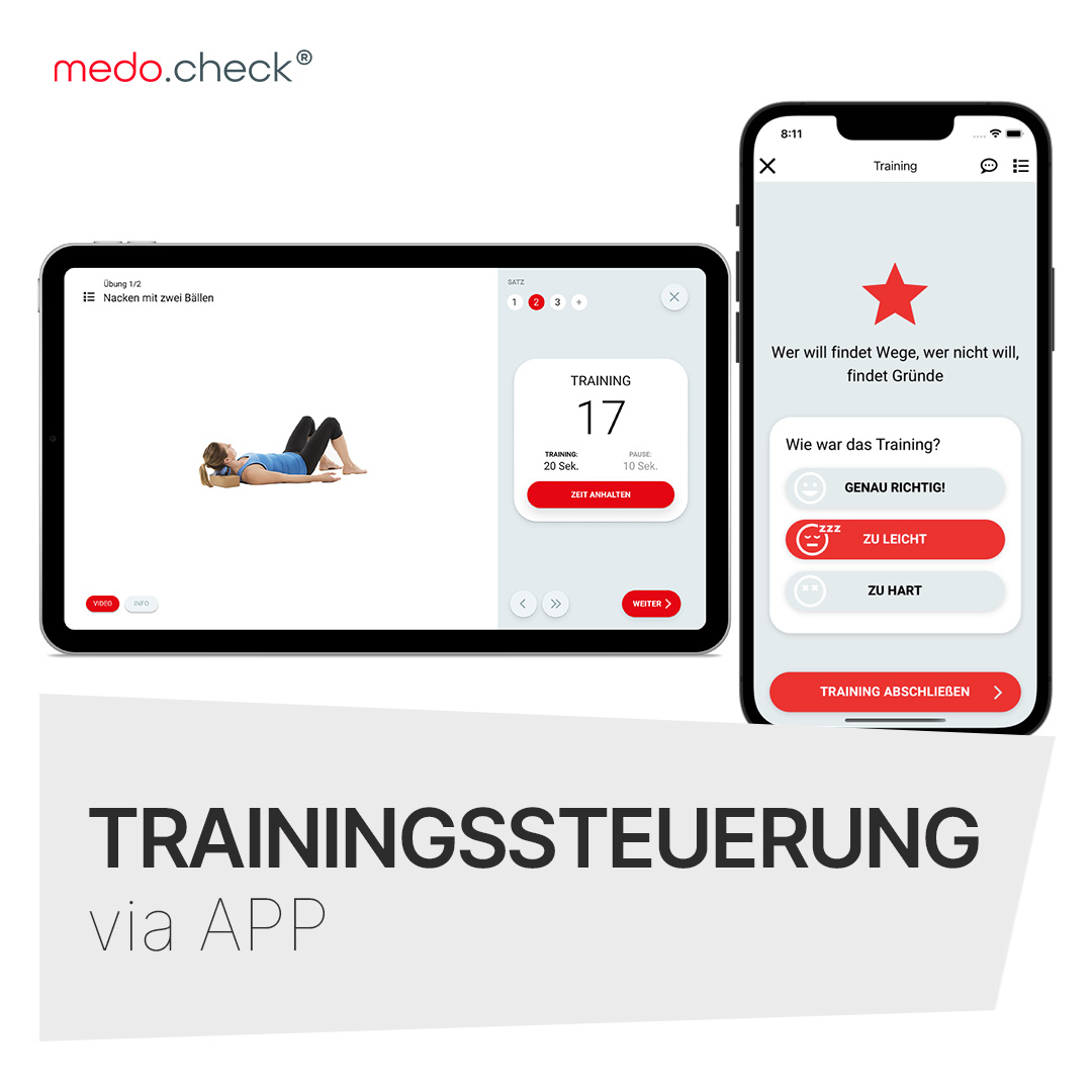 Trainingsbetreuung und Dokumentation via App | medo.check